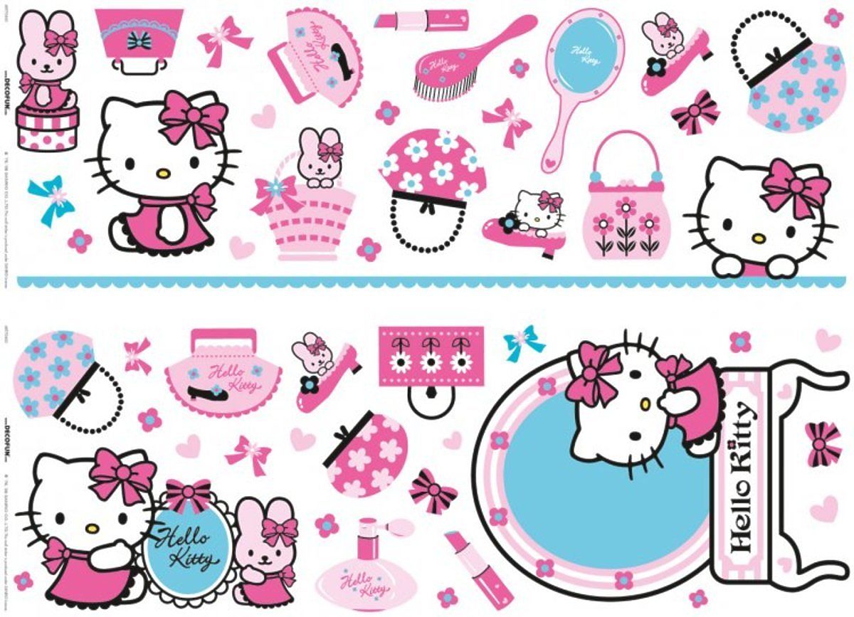 Samolepky - Hello Kitty - Samolepky na stenu - babynabytek.sk