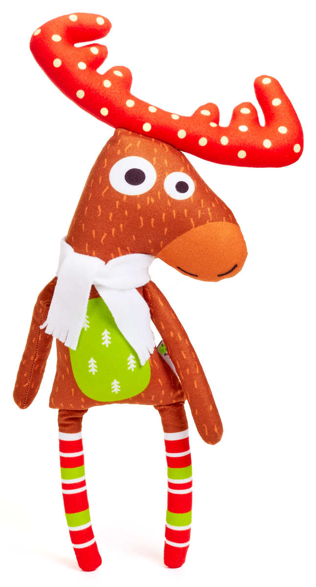 Textilná hračka sob Rudolf - Plyšové hračky - babynabytek.sk