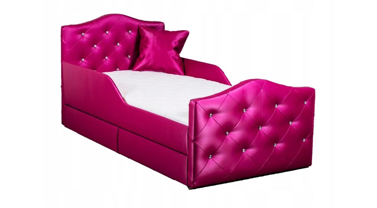 Detská posteľ Princess - ružová - So zábranou - babynabytek.sk