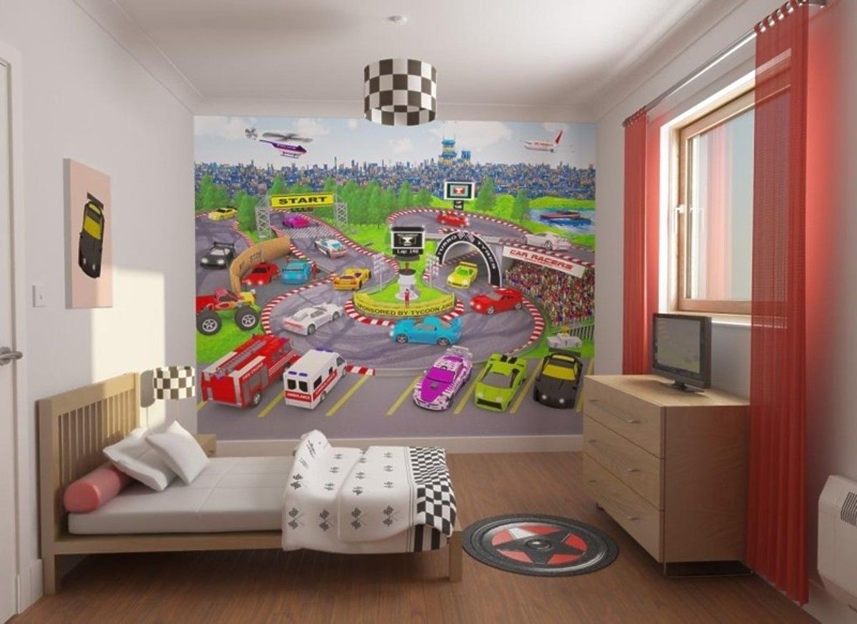 3D Tapeta Car Racers - 3D tapety - babynabytek.sk