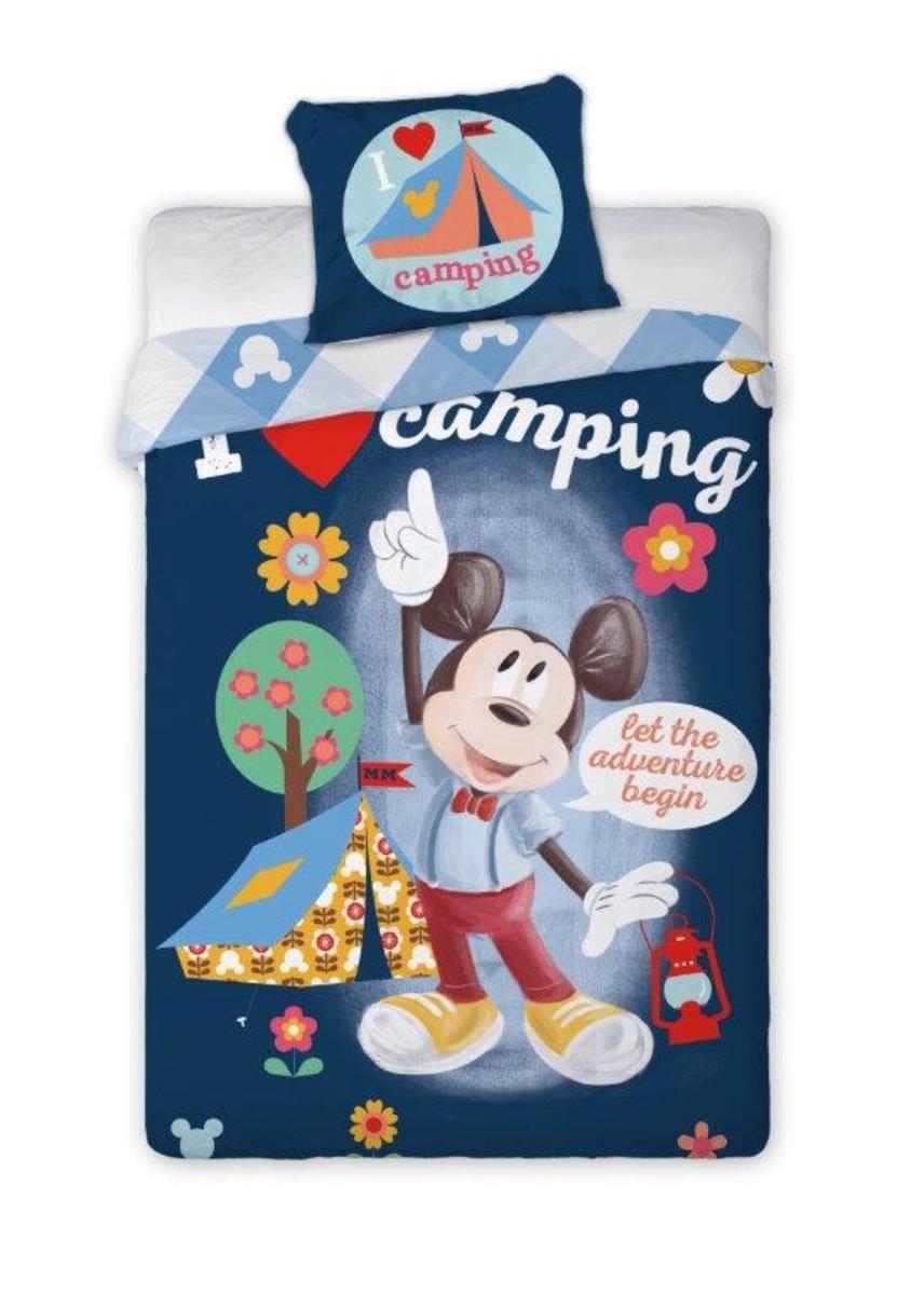 Detské obliečky Mickey Mouse Camping - Bavlnené obliečky - babynabytek.sk