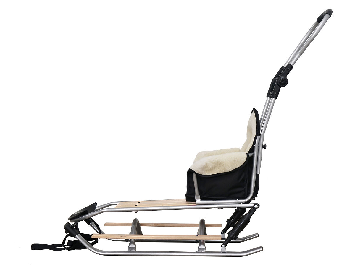 Detské sánky so sedátkom - Čierne - Sánky a boby - babynabytek.sk